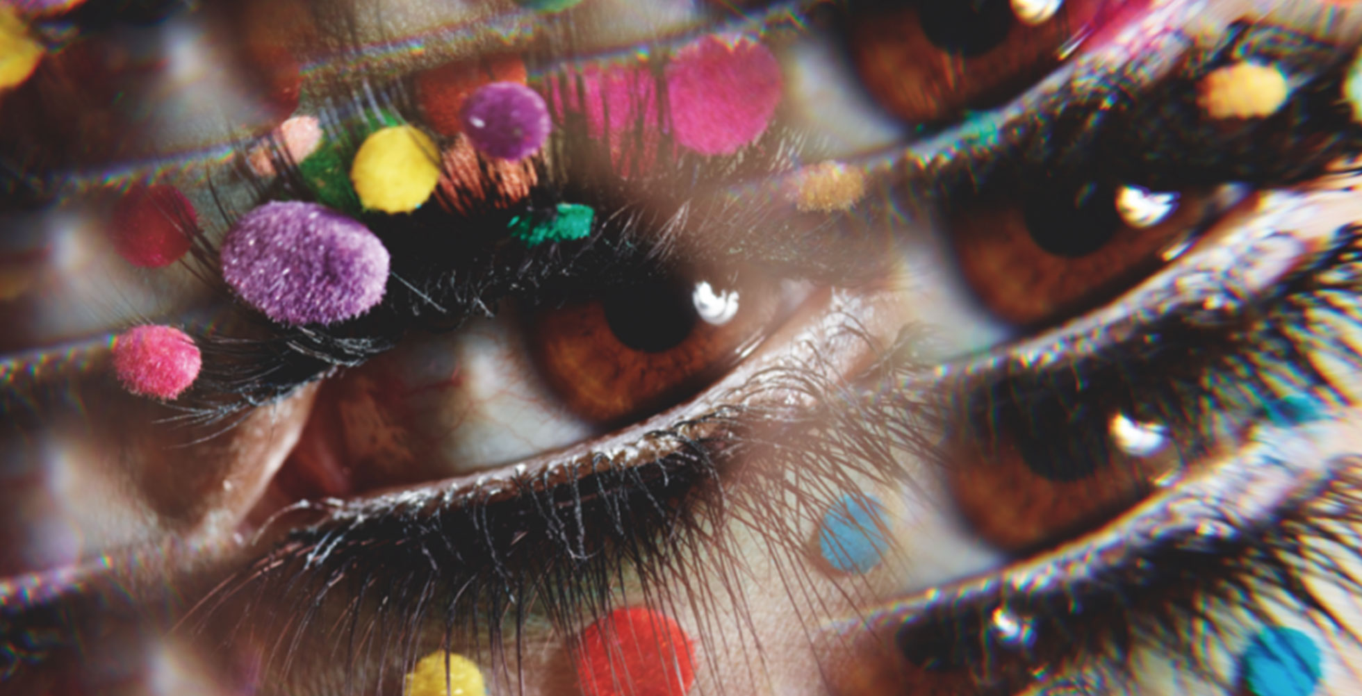 Six epic psychedelic beauty looks by Rankin