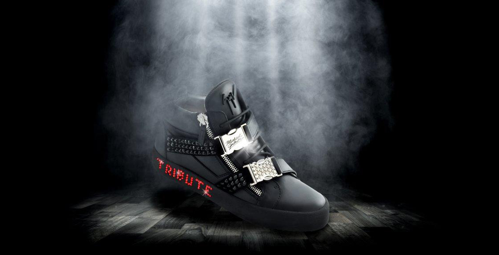 Giuseppe Zanotti celebrates the King of Pop